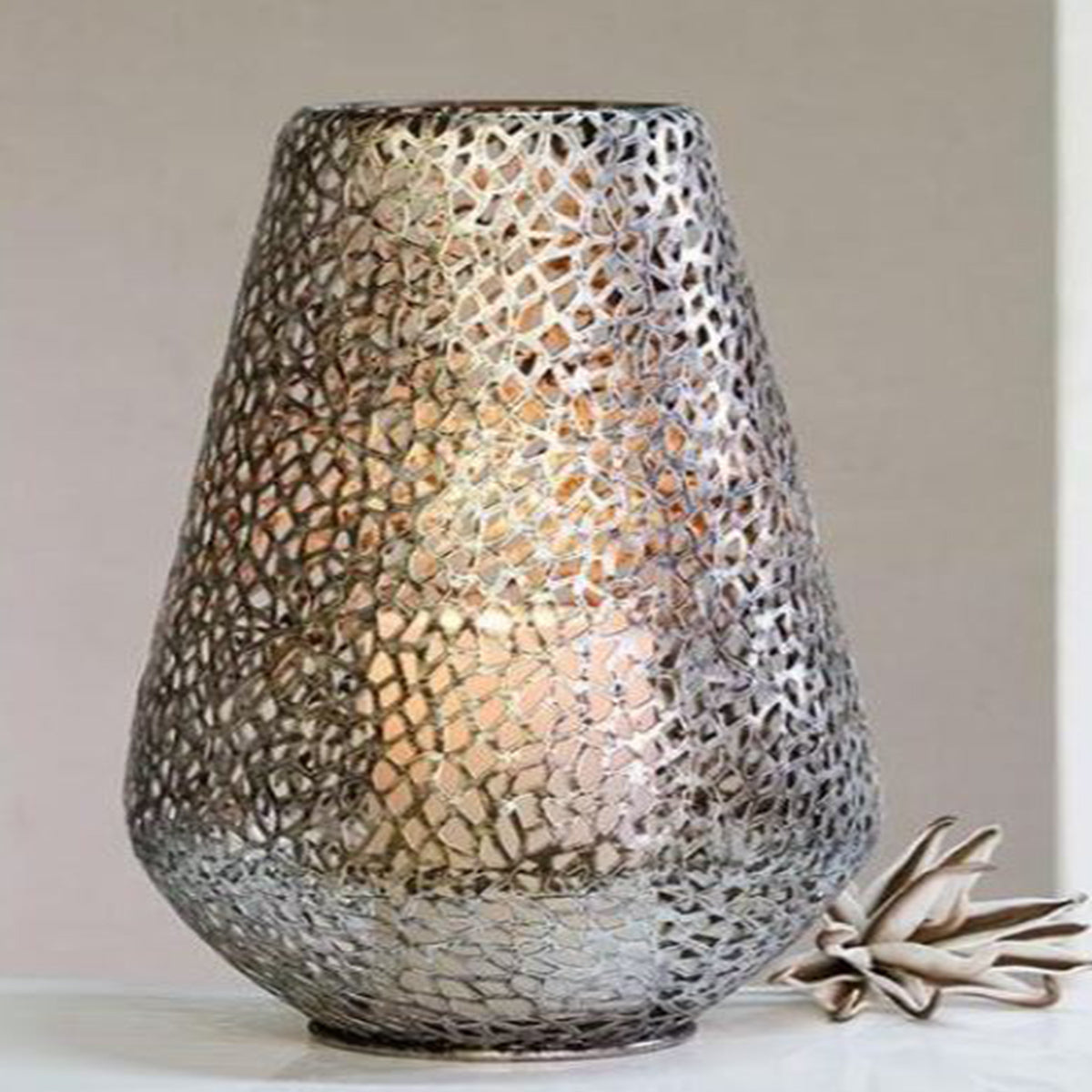 Large Maze Candle Holder